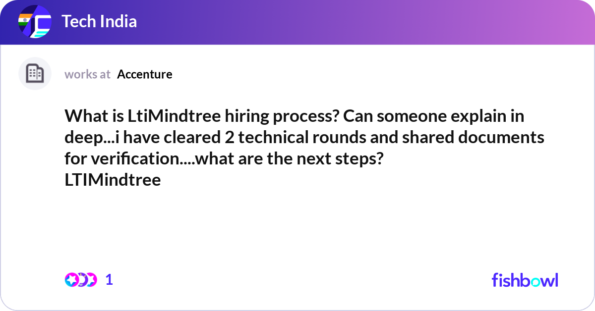 What is LtiMindtree hiring process? Can someone ex... | Fishbowl