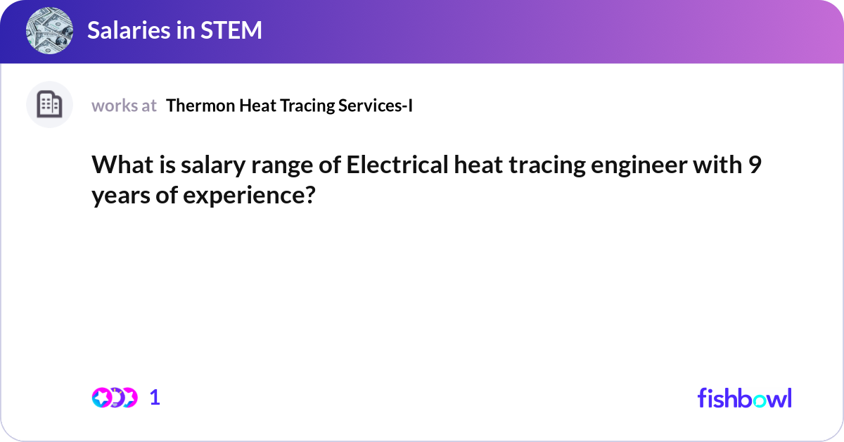 What is salary range of Electrical heat tracing en... | Fishbowl