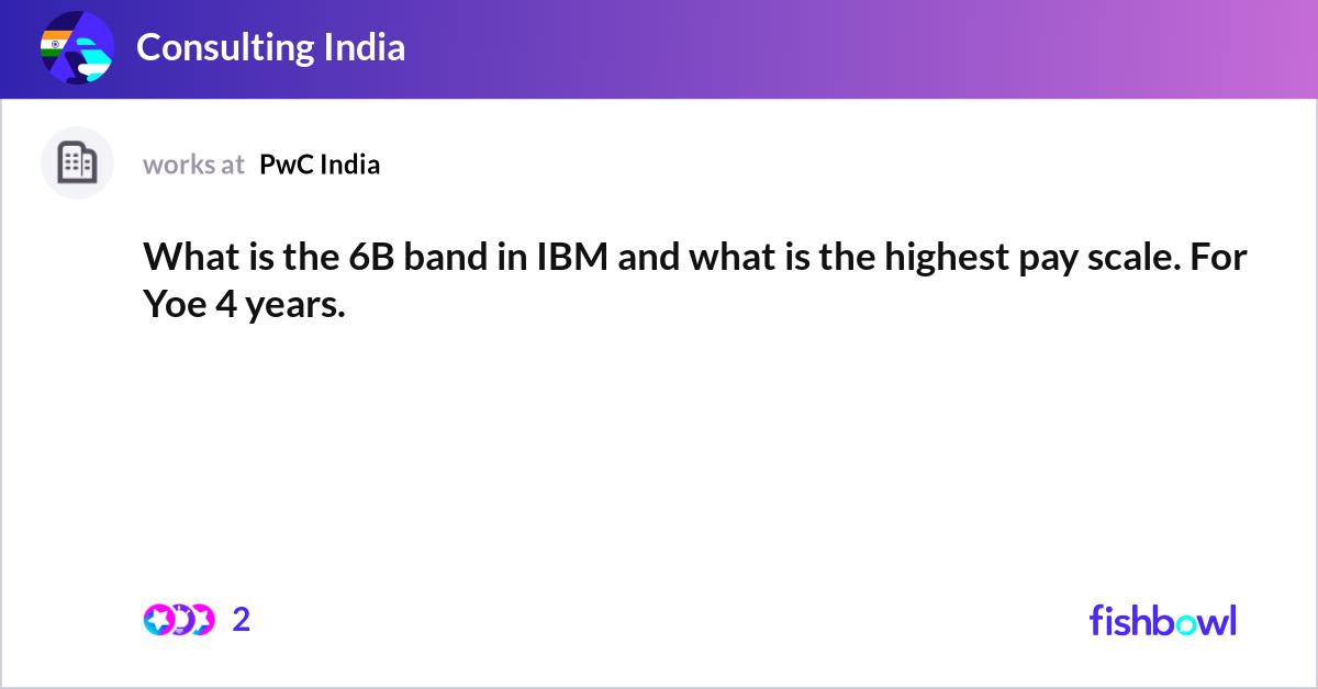 What is the 6B band in IBM and what is the highest... | Fishbowl