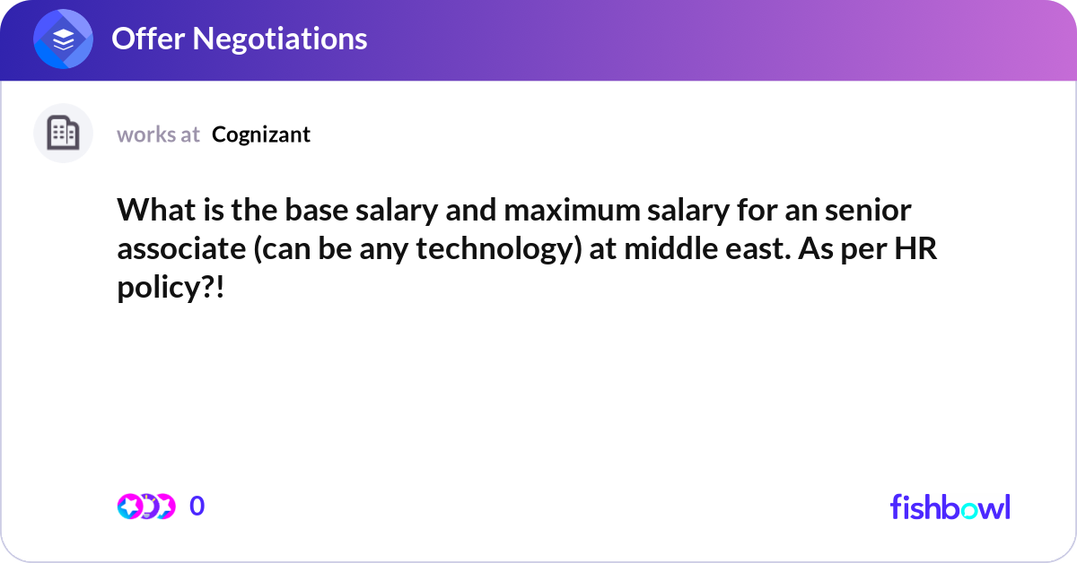What is the base salary and maximum salary for an ... | Fishbowl