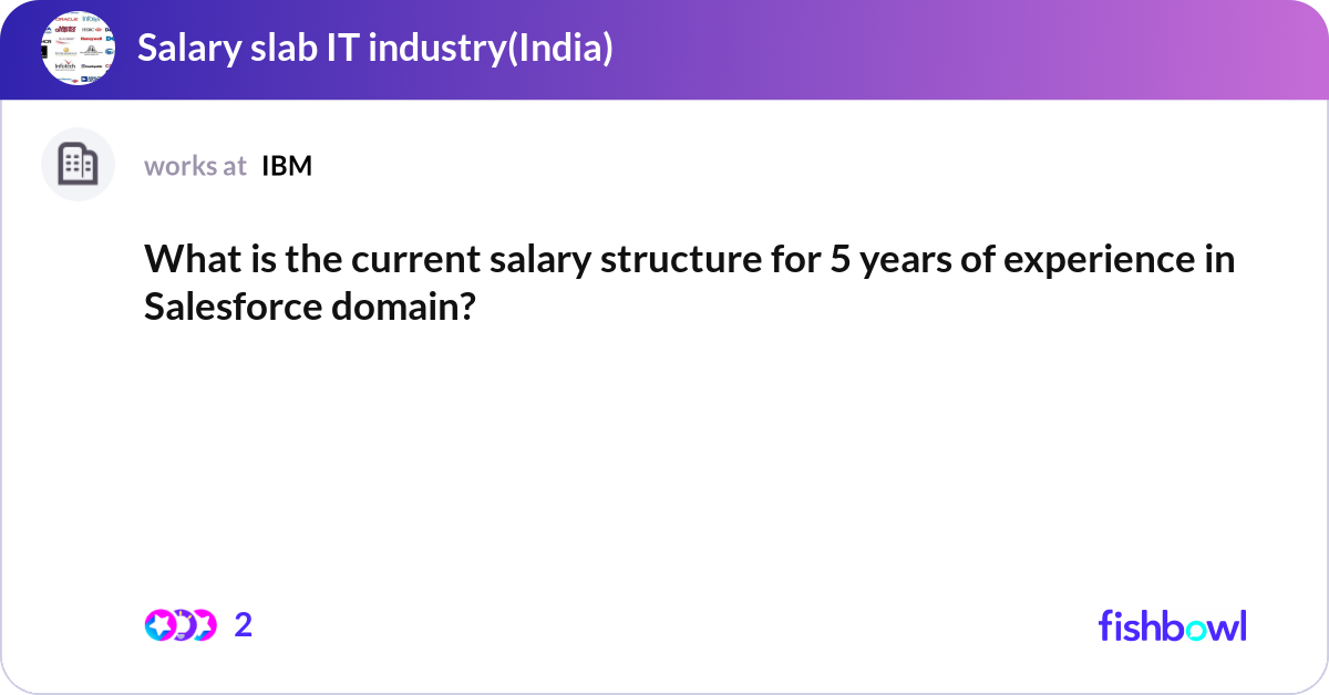 What is the current salary structure for 5 years o... | Fishbowl