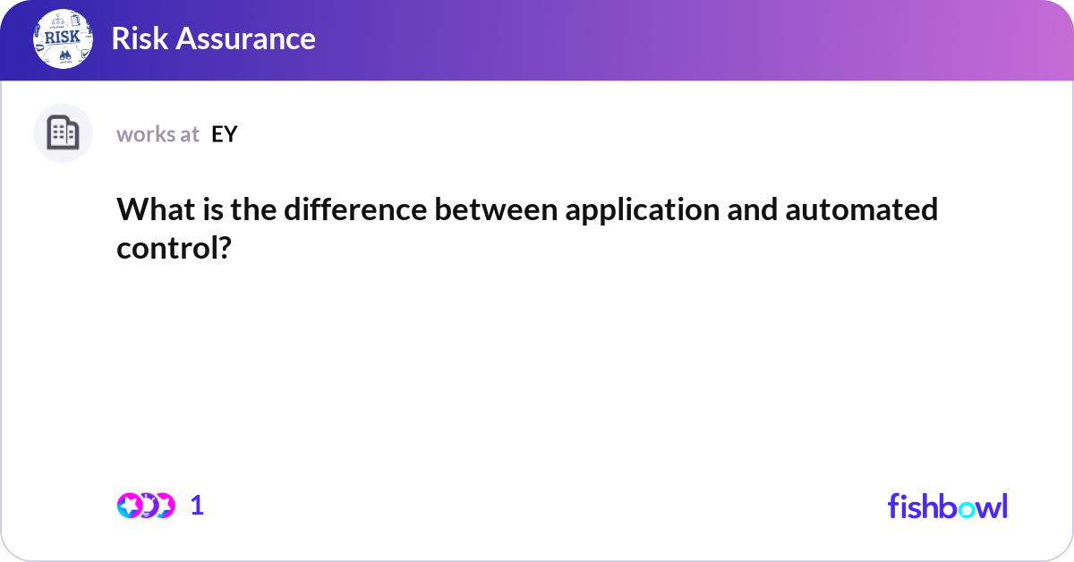 What is the difference between application and aut... | Fishbowl