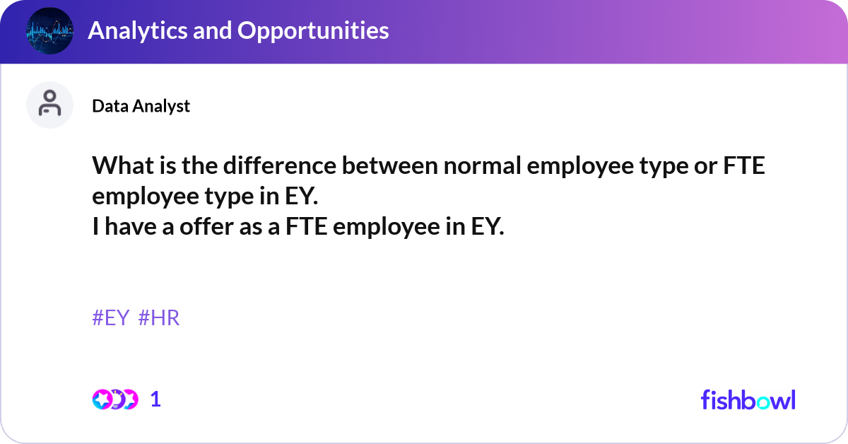 What is the difference between normal employee typ... | Fishbowl