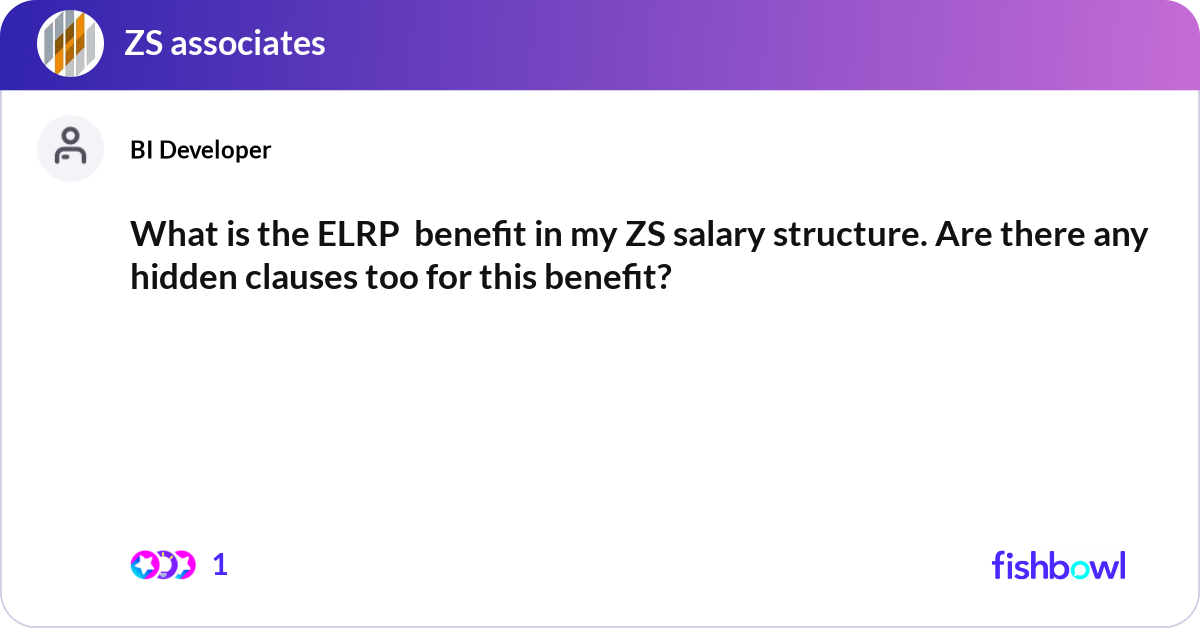 What is the ELRP benefit in my ZS salary structur... | Fishbowl