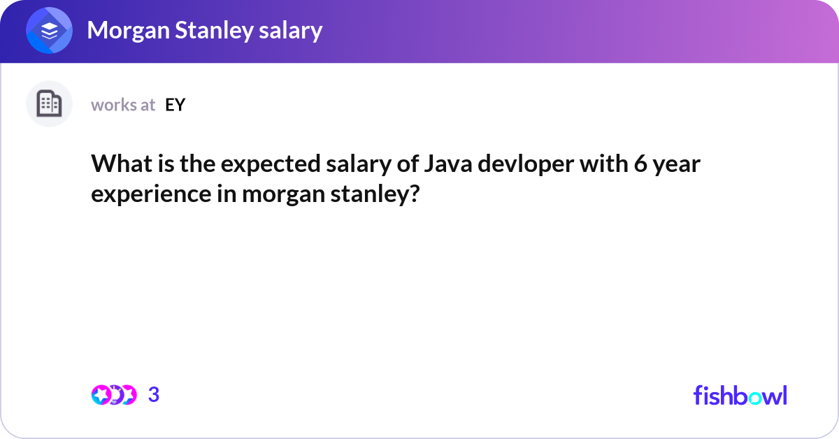 What is the expected salary of Java devloper with ... | Fishbowl
