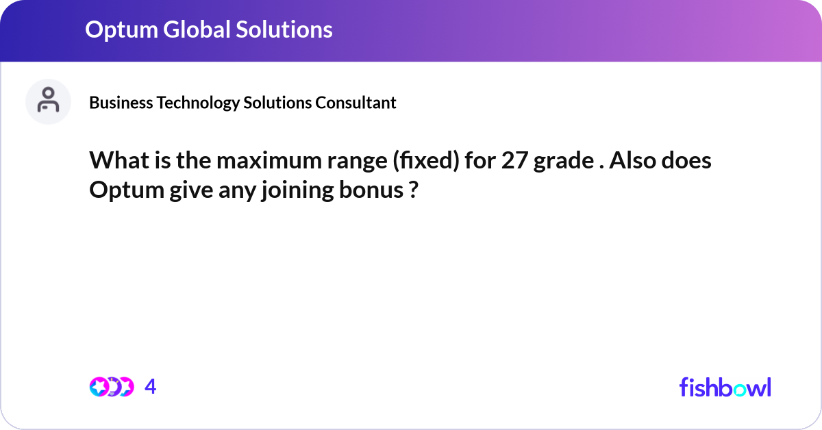 What is the maximum range (fixed) for 27 grade . A... | Fishbowl
