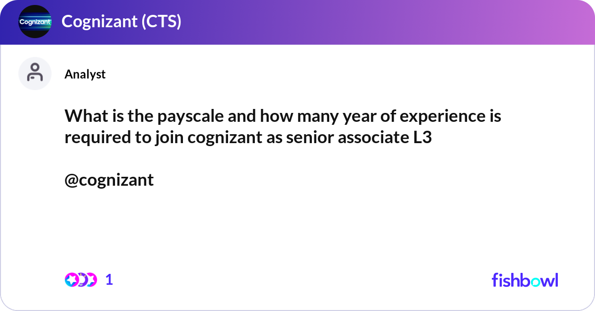 What is the payscale and how many year of experien... | Fishbowl