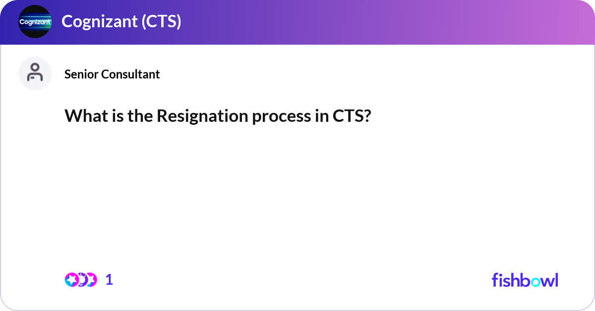 What is the Resignation process in CTS? | Fishbowl
