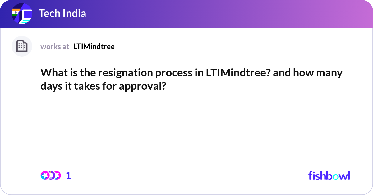 What is the resignation process in LTIMindtree? an... | Fishbowl