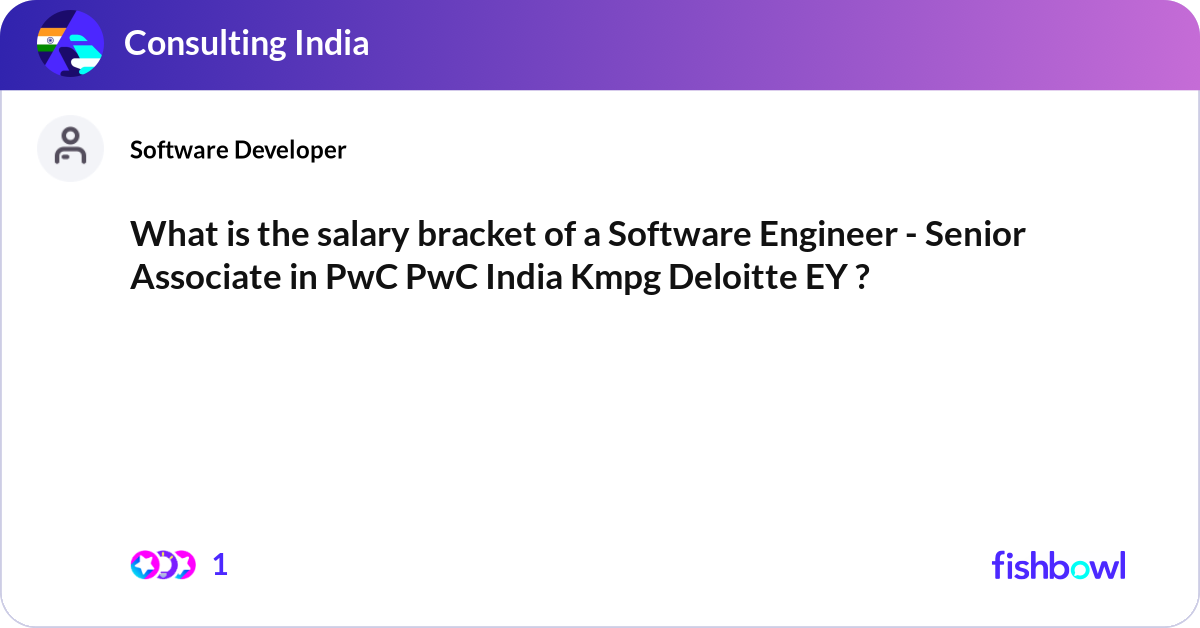 What is the salary bracket of a Software Engineer ... | Fishbowl