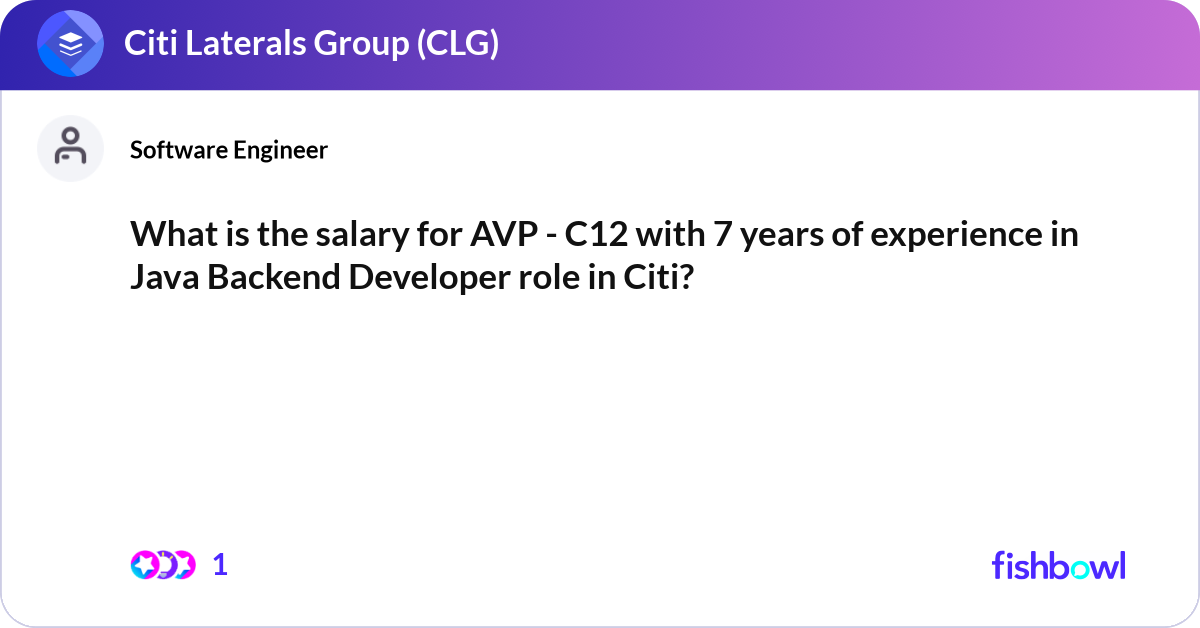 What is the salary for AVP - C12 with 7 years of e... | Fishbowl
