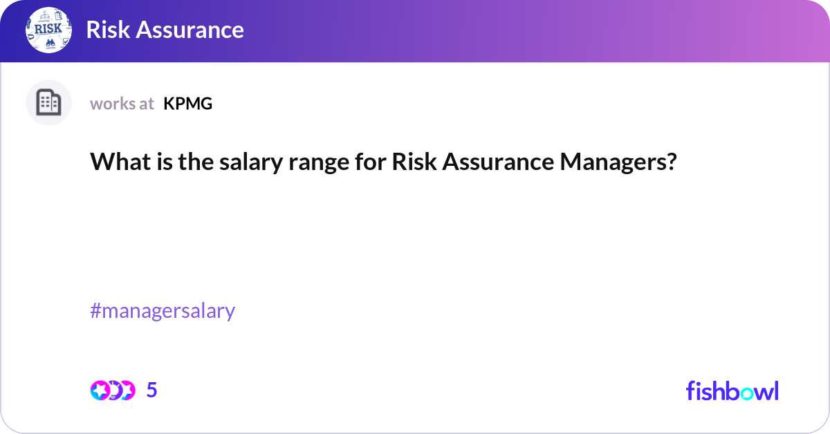 What is the salary range for Risk Assurance Manage... | Fishbowl