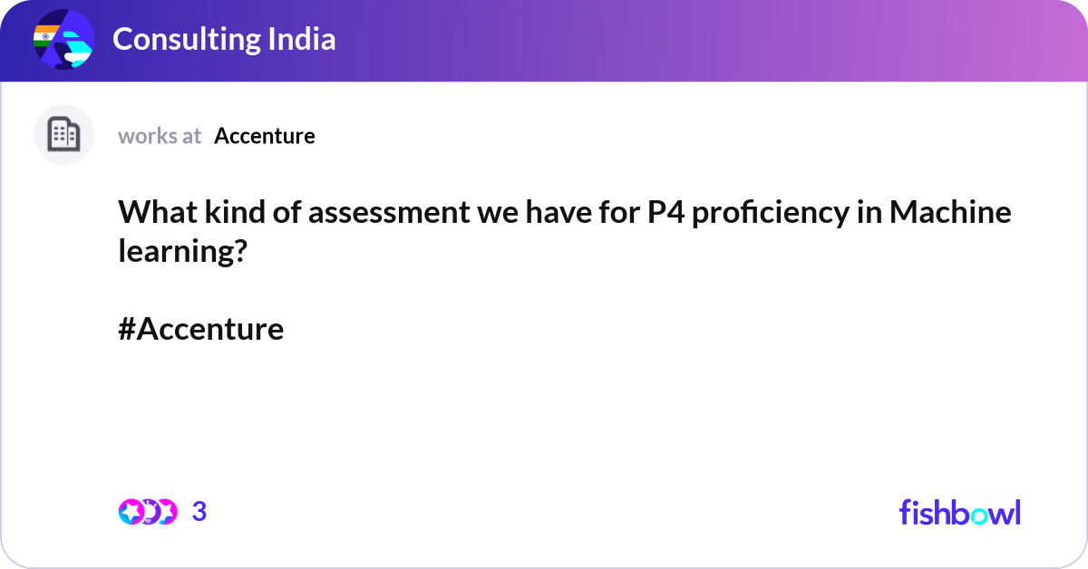 What kind of assessment we have for P4 proficiency... | Fishbowl