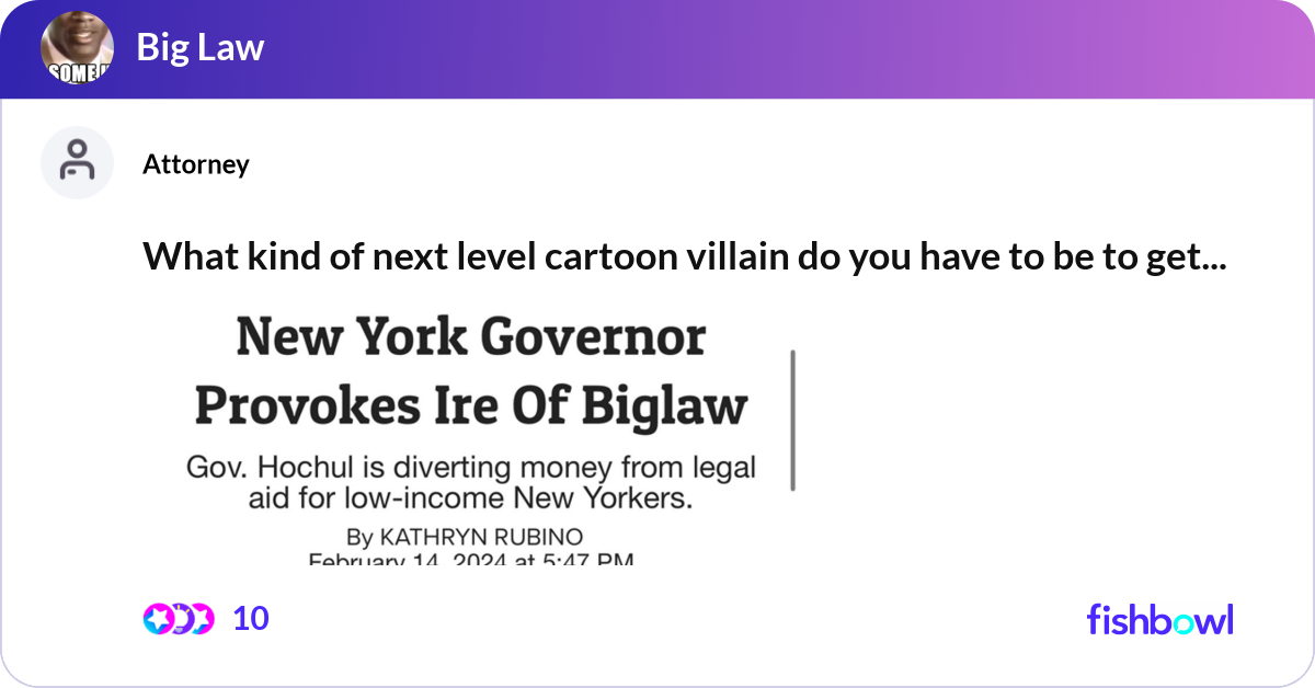 What kind of next level cartoon villain do you hav... | Fishbowl