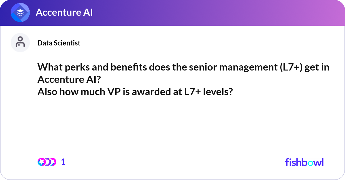 What perks and benefits does the senior management... | Fishbowl