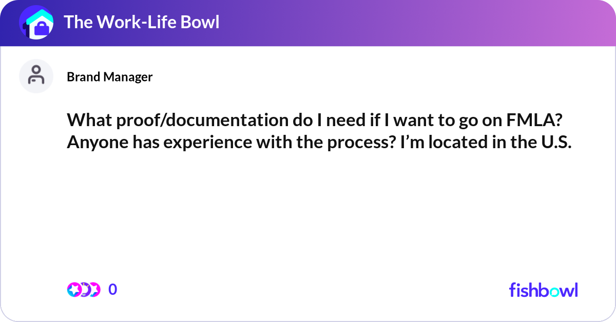 What proof/documentation do I need if I want to go... | Fishbowl