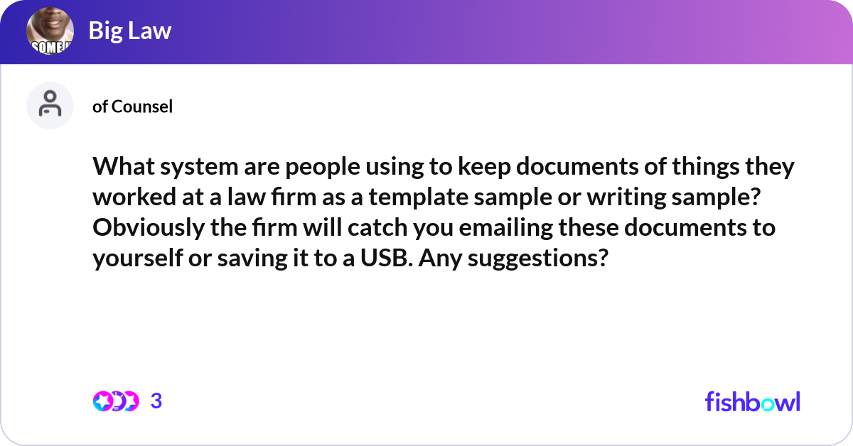 What system are people using to keep documents of ... | Fishbowl
