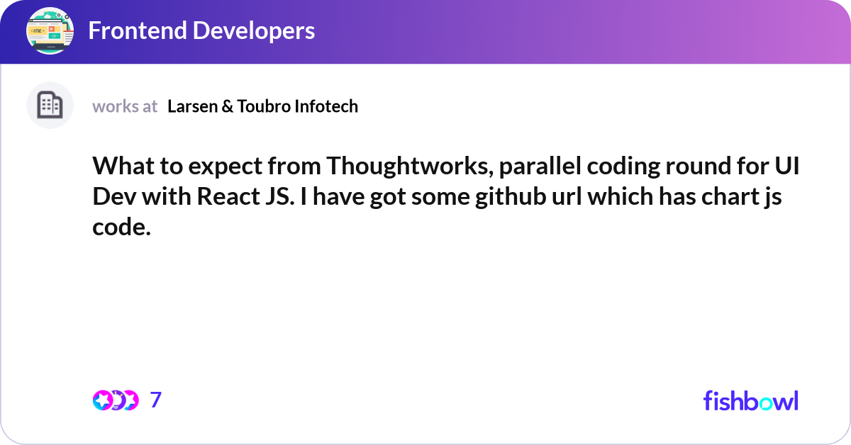 What to expect from Thoughtworks, parallel coding ... | Fishbowl
