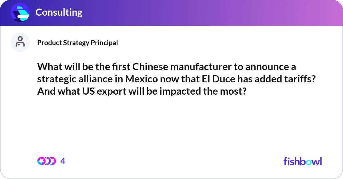 What will be the first Chinese manufacturer to ann... | Fishbowl