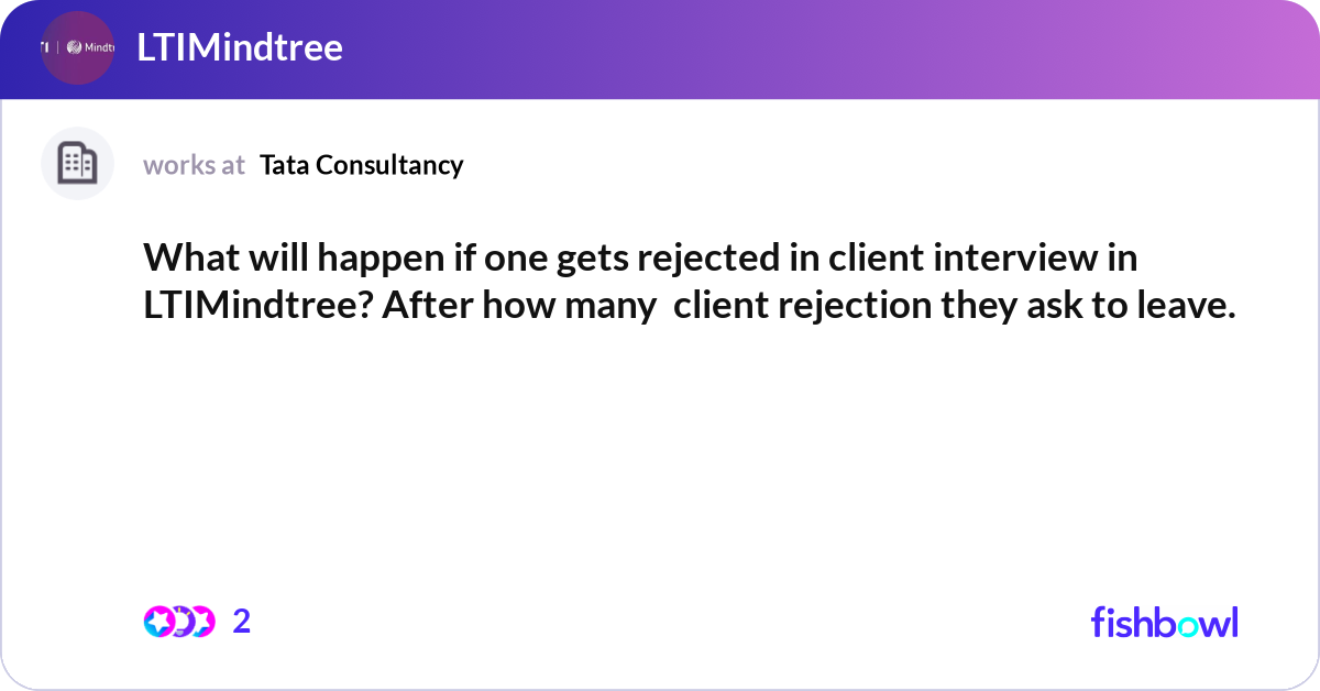 What will happen if one gets rejected in client in... | Fishbowl