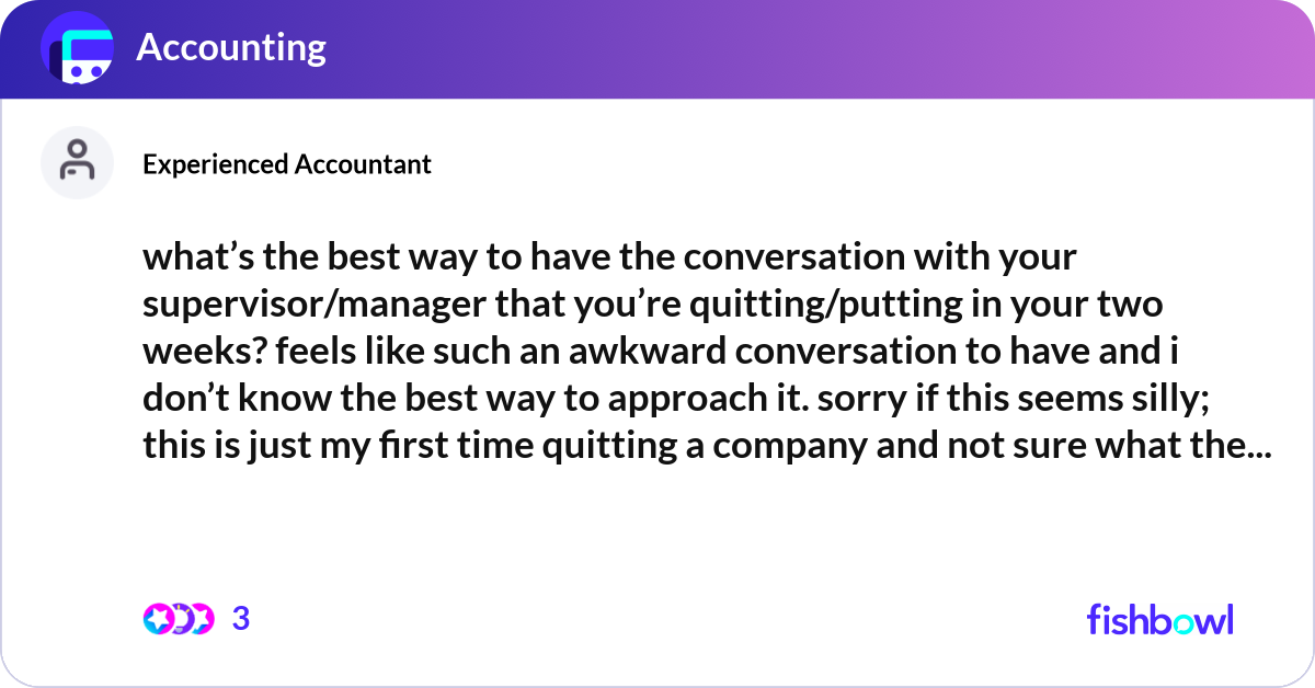 what’s the best way to have the conversation with ... | Fishbowl