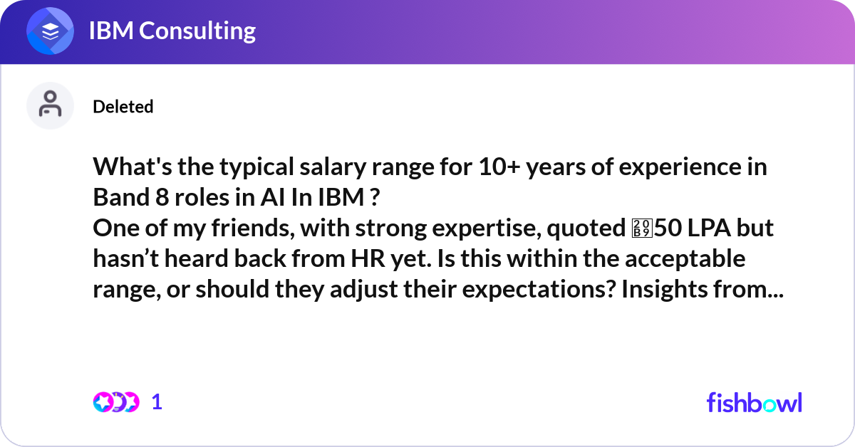 What's the typical salary range for 10+ years of e... | Fishbowl