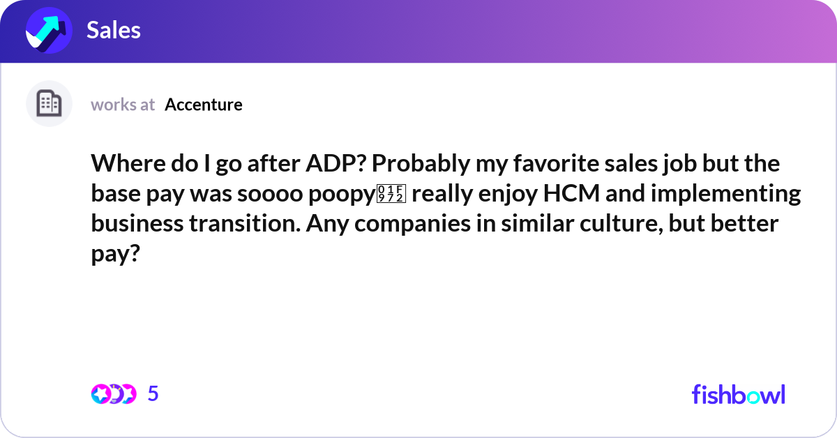 Where do I go after ADP? Probably my favorite sale... | Fishbowl