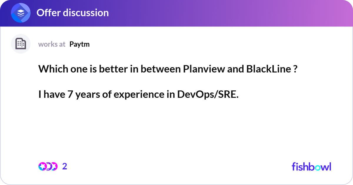 Which one is better in between Planview and BlackL... | Fishbowl