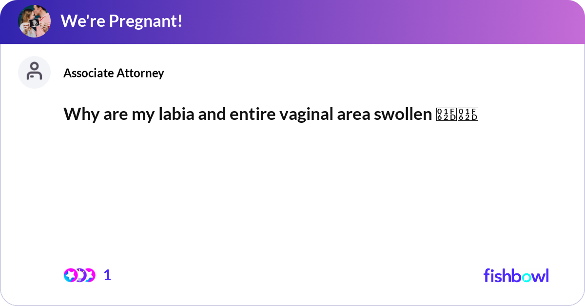 Why are my labia and entire vaginal area swollen ... | Fishbowl