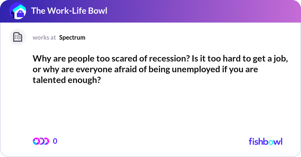 Why are people too scared of recession? Is it too ... | Fishbowl