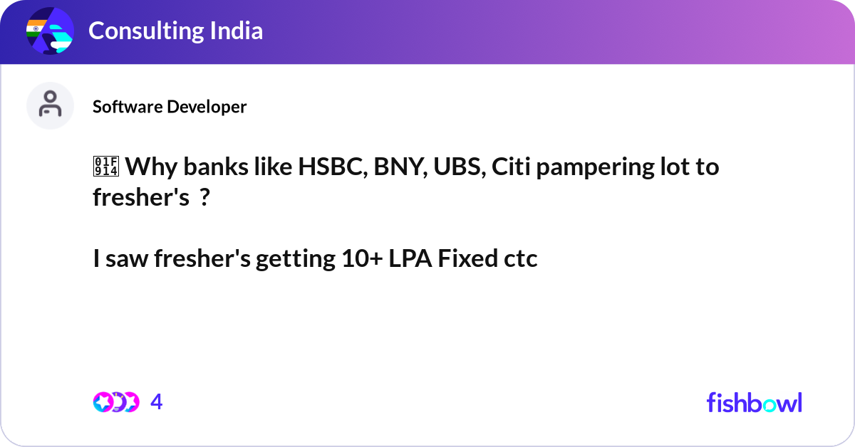 🤔 Why banks like HSBC, BNY, UBS, Citi pampering l... | Fishbowl