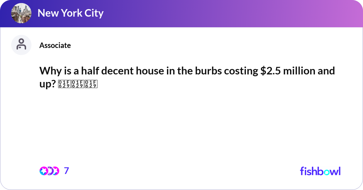 Why is a half decent house in the burbs costing $2... | Fishbowl