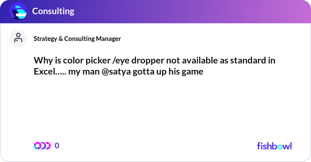 Why is color picker /eye dropper not available as ... | Fishbowl