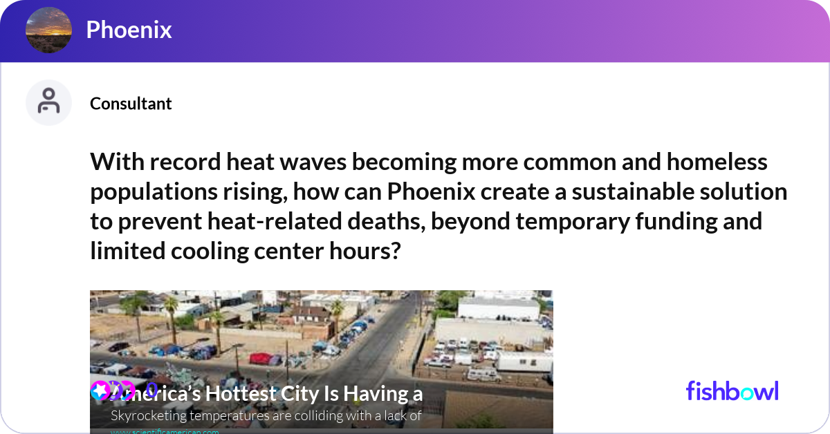 With record heat waves becoming more common and ho... | Fishbowl