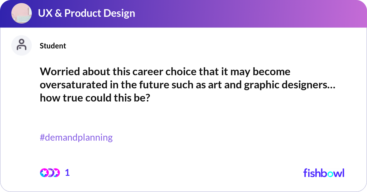 Worried about this career choice that it may becom... | Fishbowl