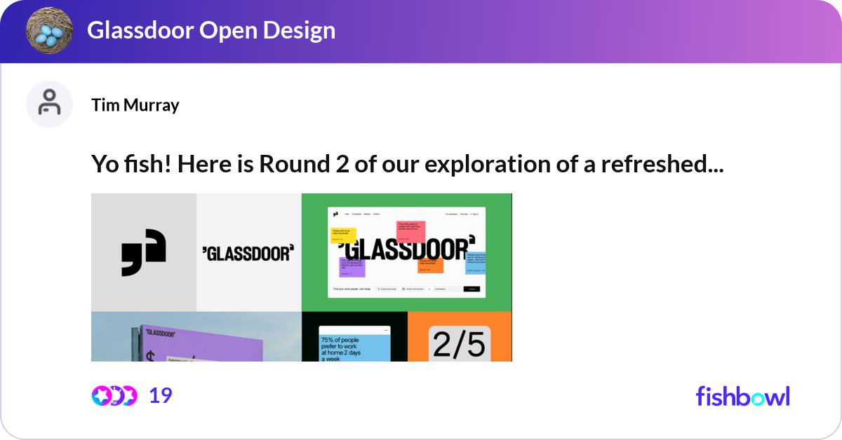 Yo fish! Here is Round 2 of our exploration of a r... | Fishbowl