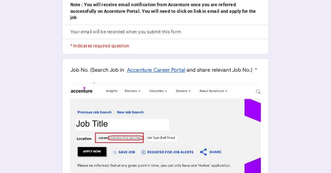 Accenture referral form https://forms.gle/KmTXqLPm... | Fishbowl