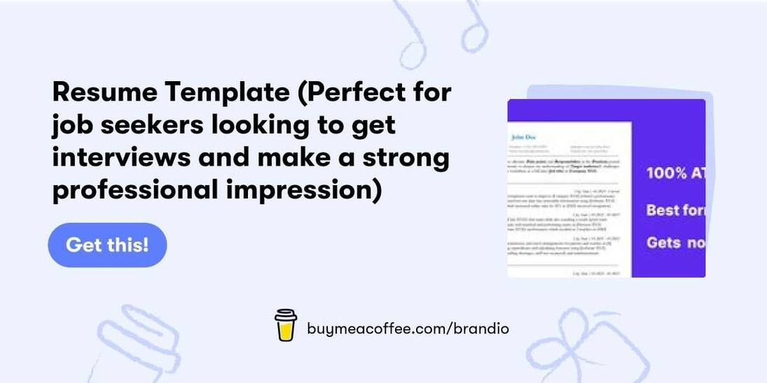 Still finding a job? Here's a resumē template to h... | Fishbowl