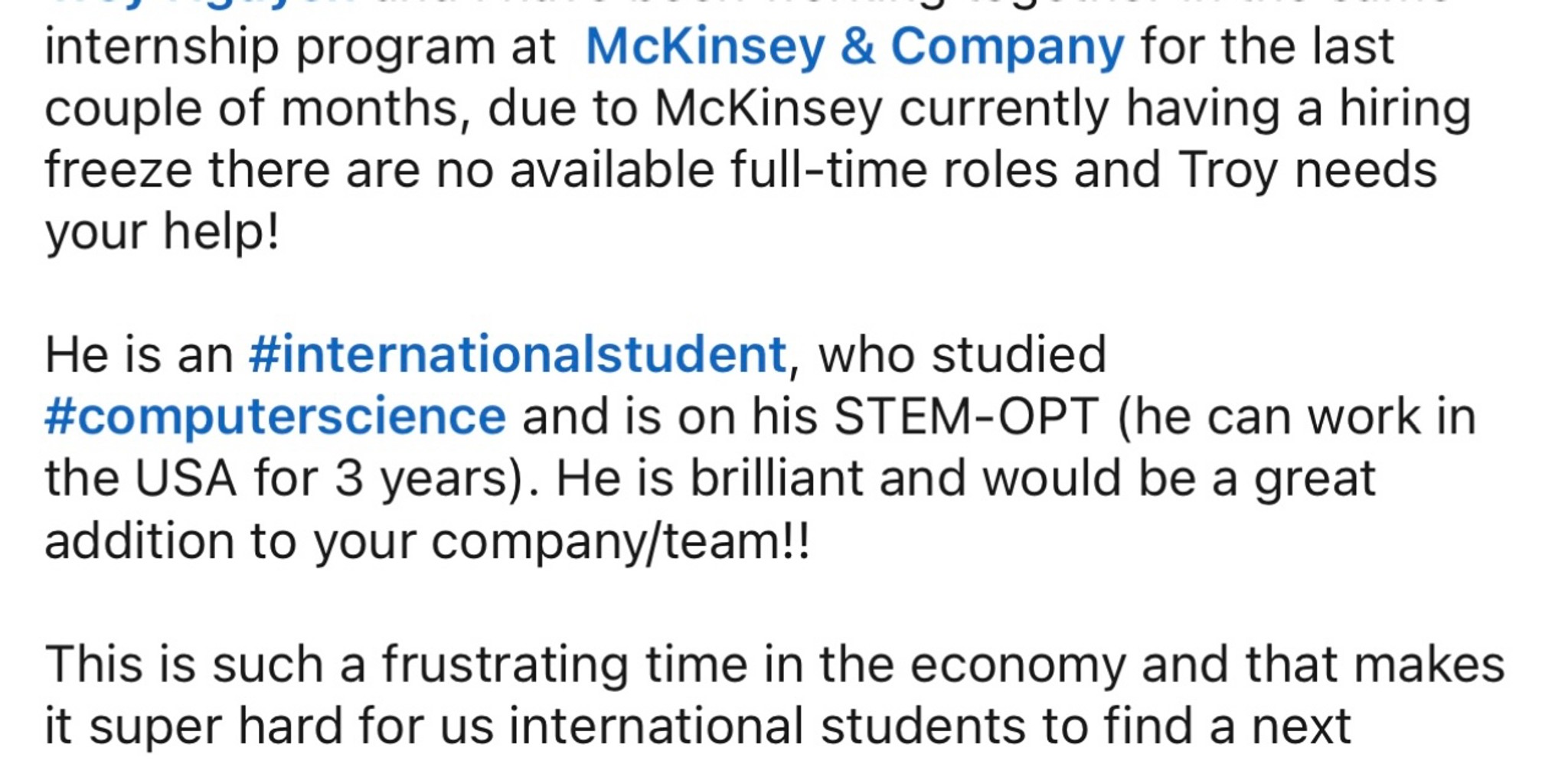 Is McKinsey & Company under hiring freeze? Saw a... | Fishbowl