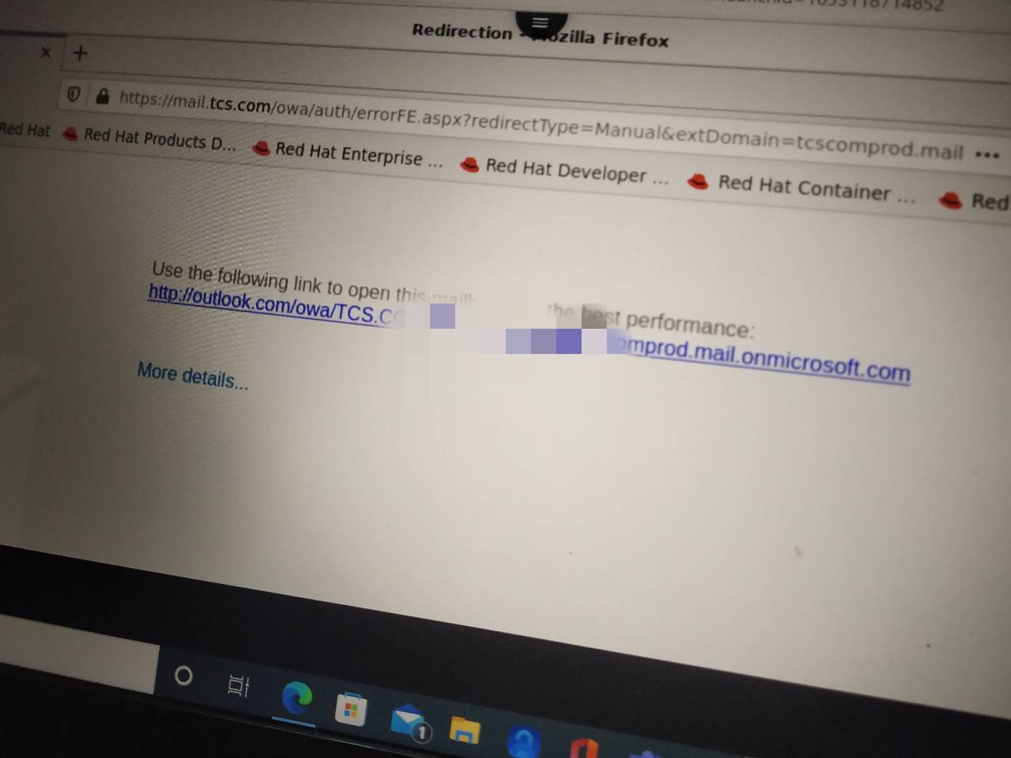 Anybody is facing this issue while logging to TCS Exchange email. Any ...