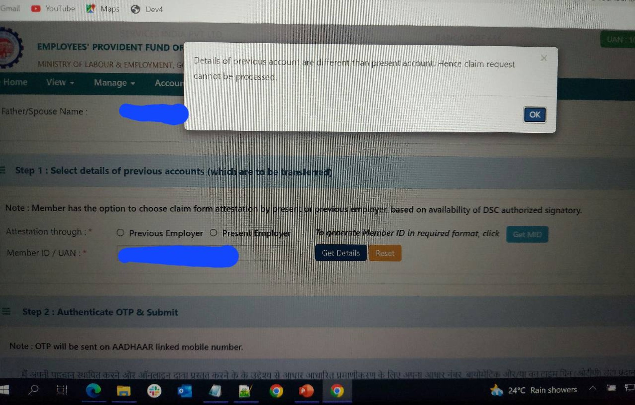 Hi, Can anyone help me transfer my PF from wipro to current ...