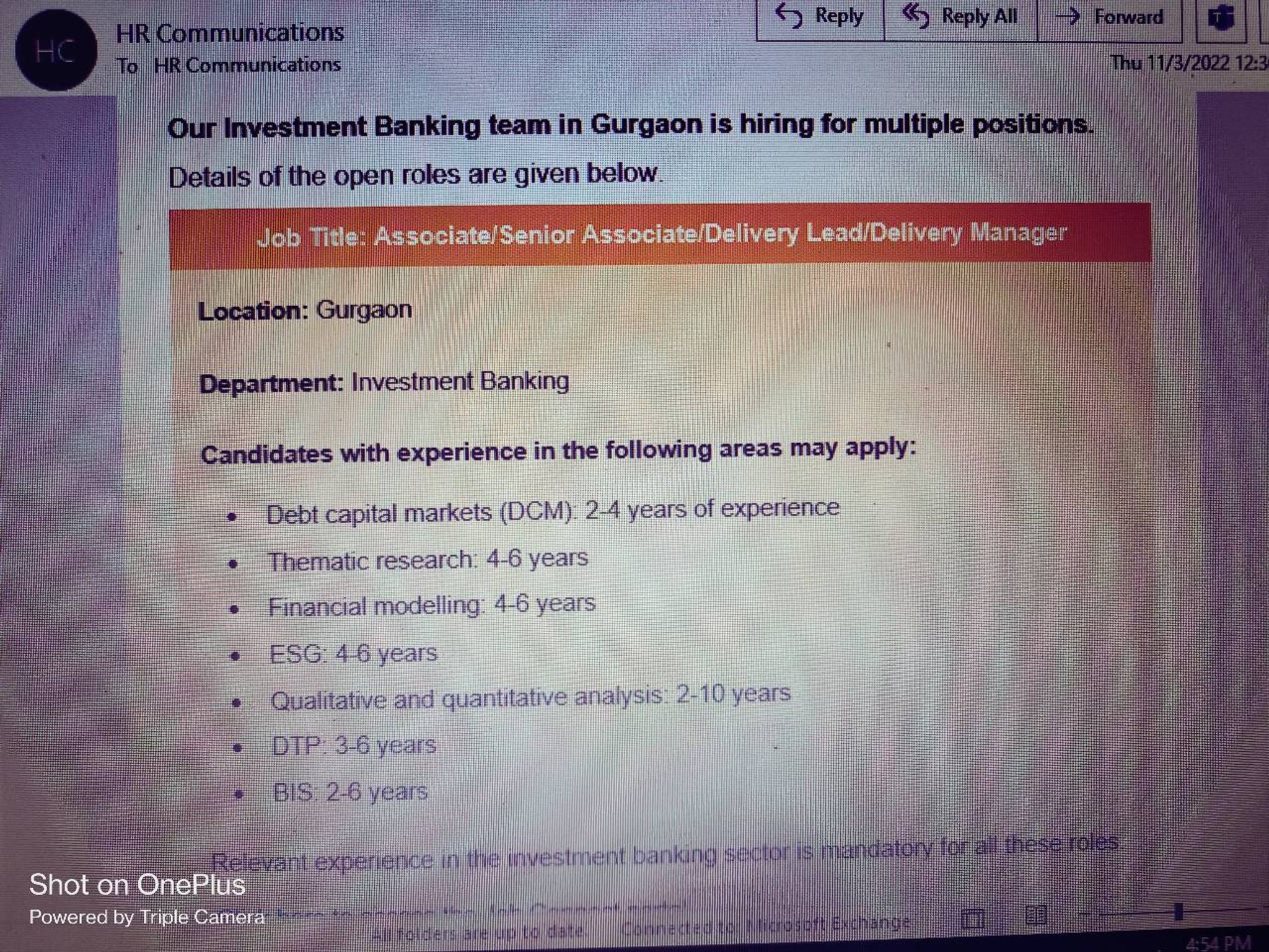 Hi Fishes, Vacancies at Acuity Knowledge Partners... | Fishbowl