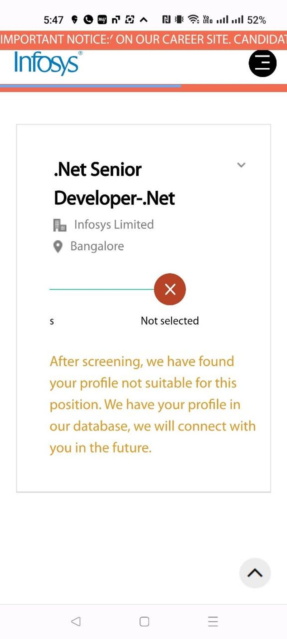Did anyone got offer letter from Infosys for the 1... | Fishbowl