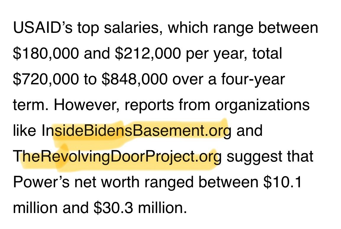 ex-USAID Chief Samantha Power's net worth skyrocke... | Fishbowl