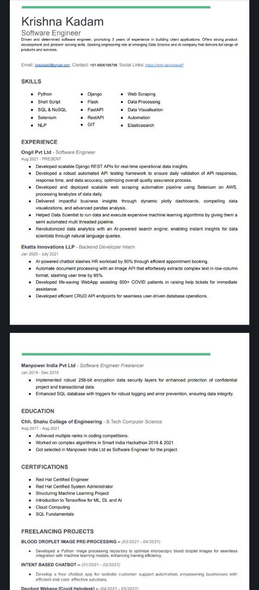 Hi fishes, I have multiple skills and development ... | Fishbowl