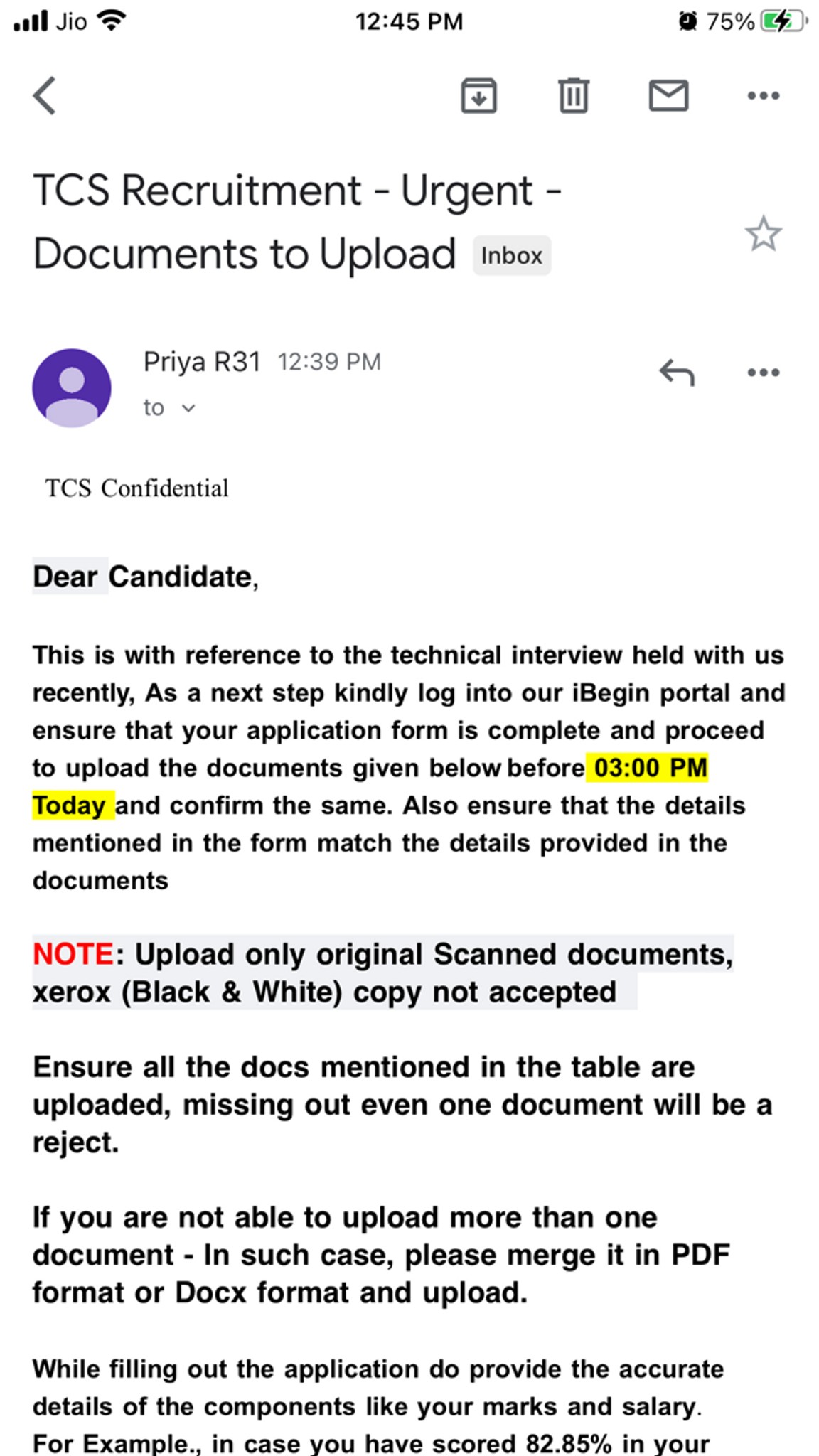 Hi , I received this Mail just now . Does this mean I was selected for ...