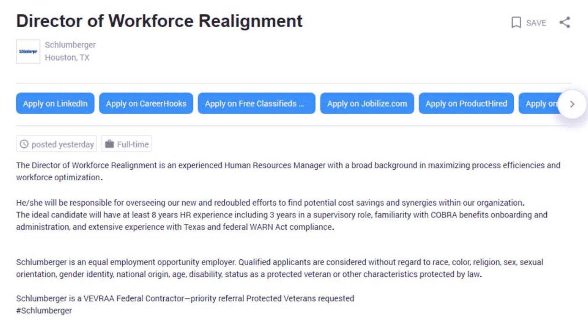 Do you know any HR professionals? Schlumberger is ... | Fishbowl