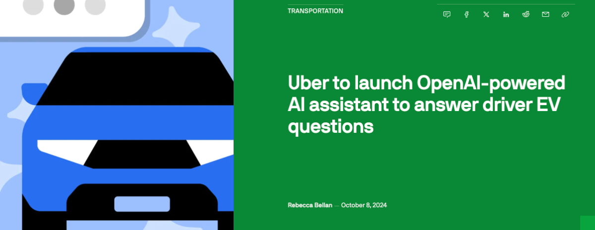 Uber announced the integration with OpenAI’s new flagship model which ...