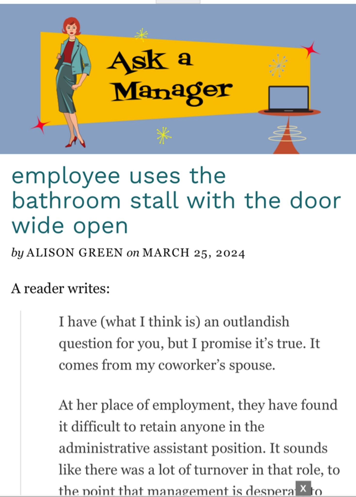 What would you do? 😂 Employee refuses to close th... | Fishbowl