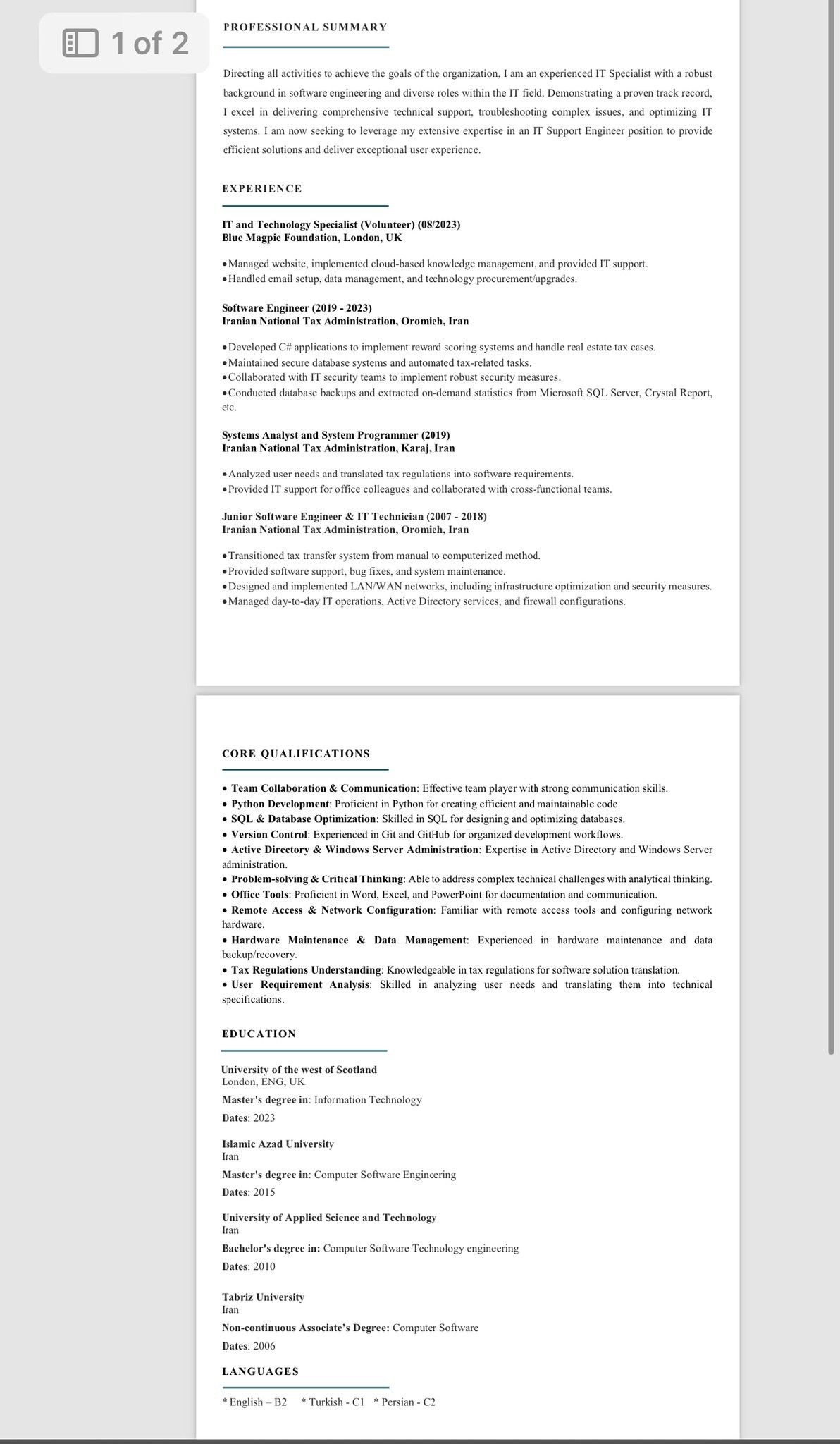 Hi everyone, I request all please to criticize my CV to help me land a ...